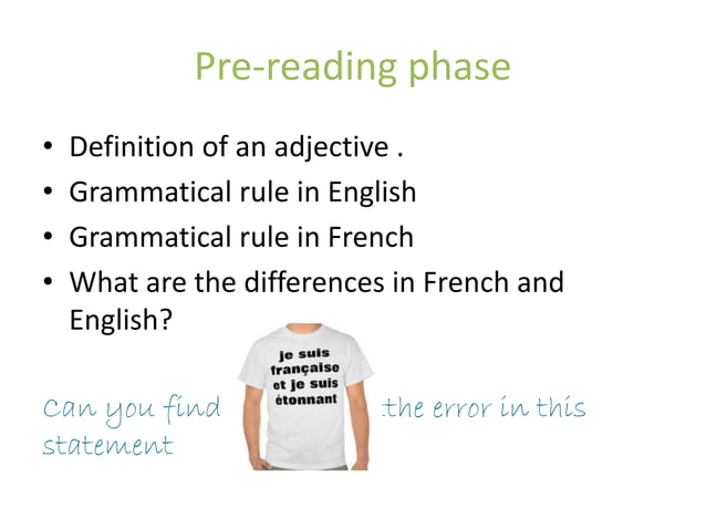 Adjectives in french | PPTX