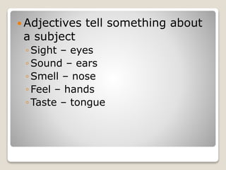 Adjectives lesson | PPT