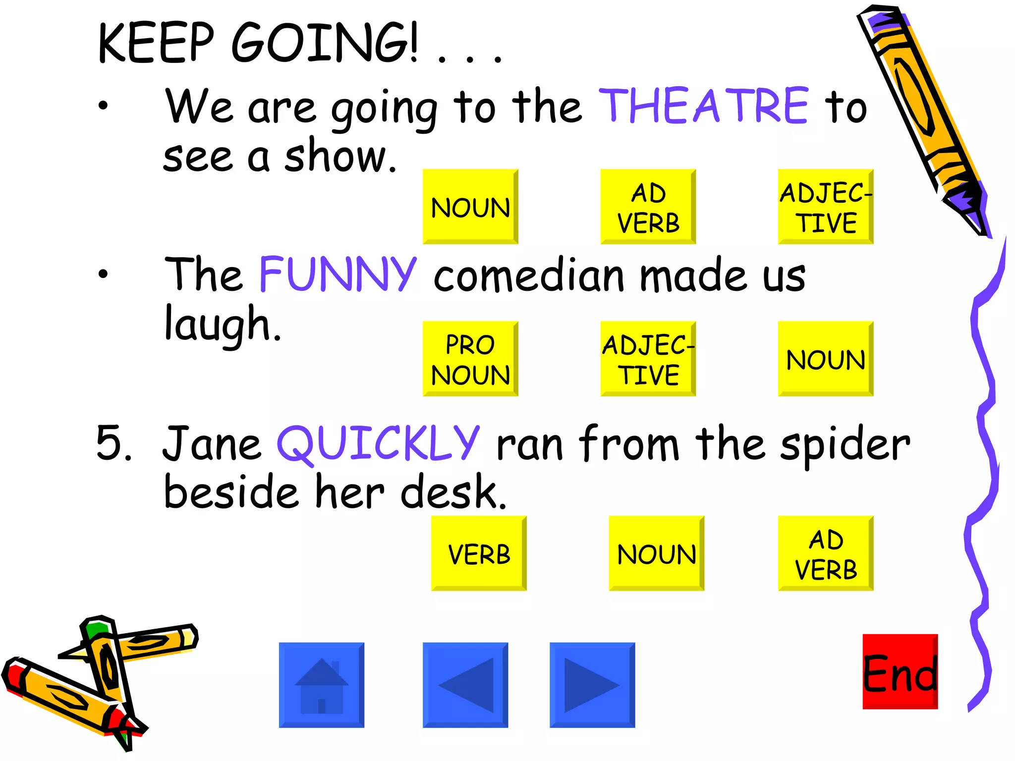 Adjectives, Nouns, Verbs, | PPT