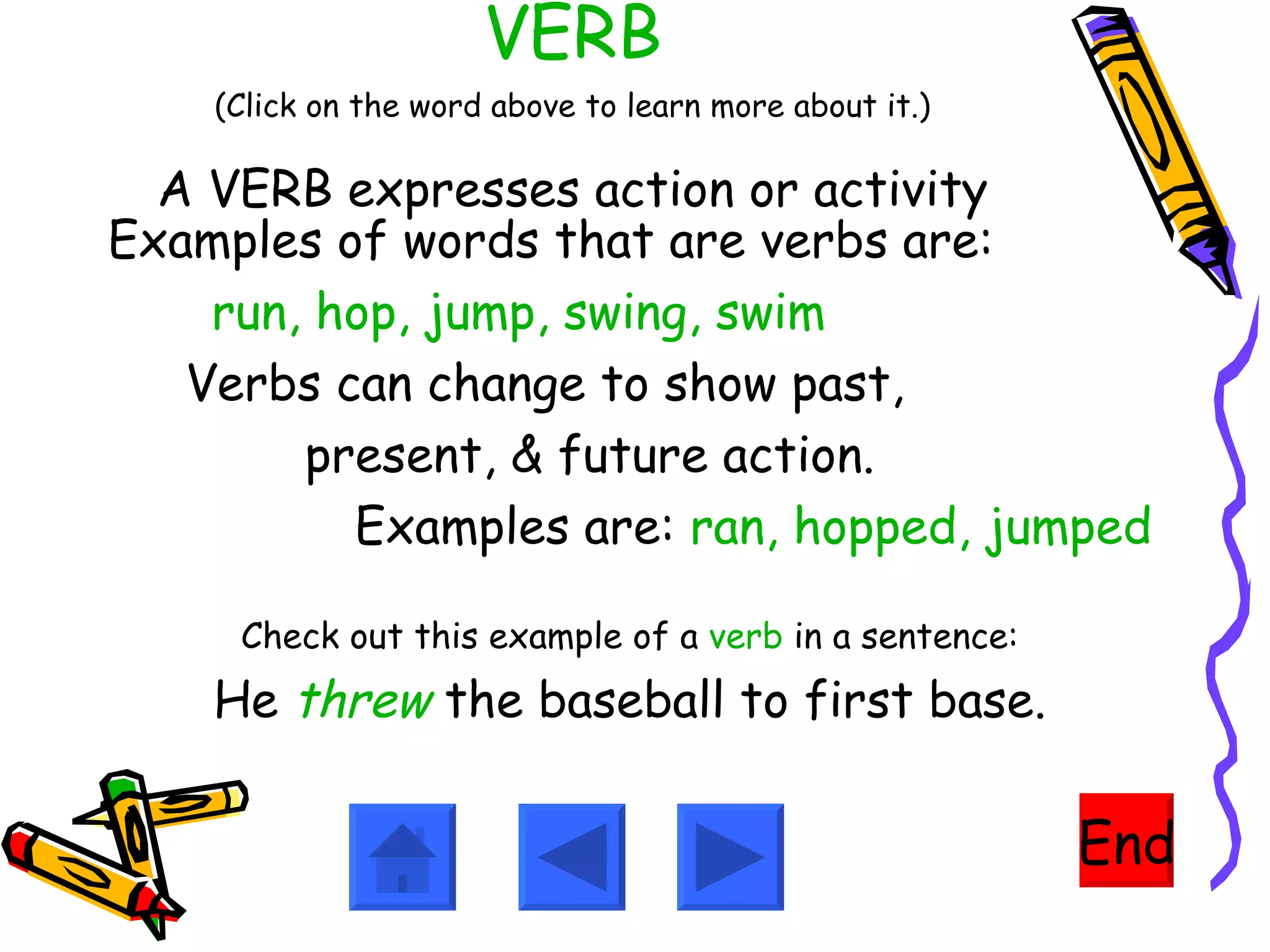 Adjectives, Nouns, Verbs, | PPT