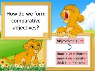 Adjectives of comparison | PPT