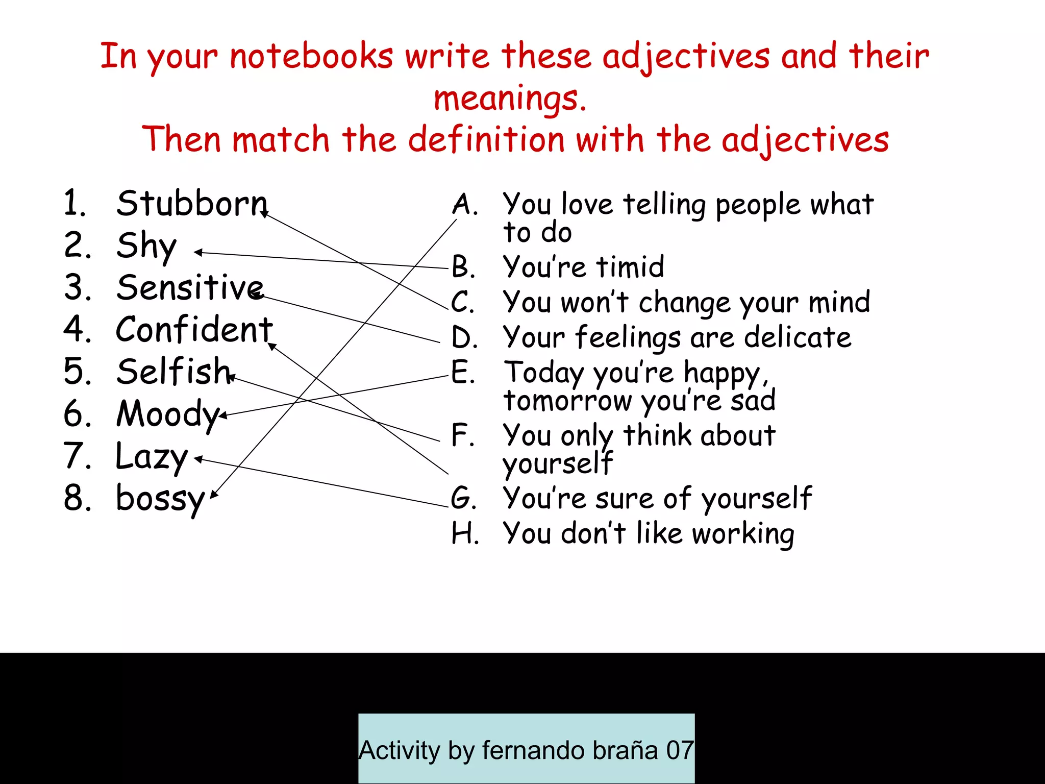 Adjectives of personality famous people-past simple | PPT