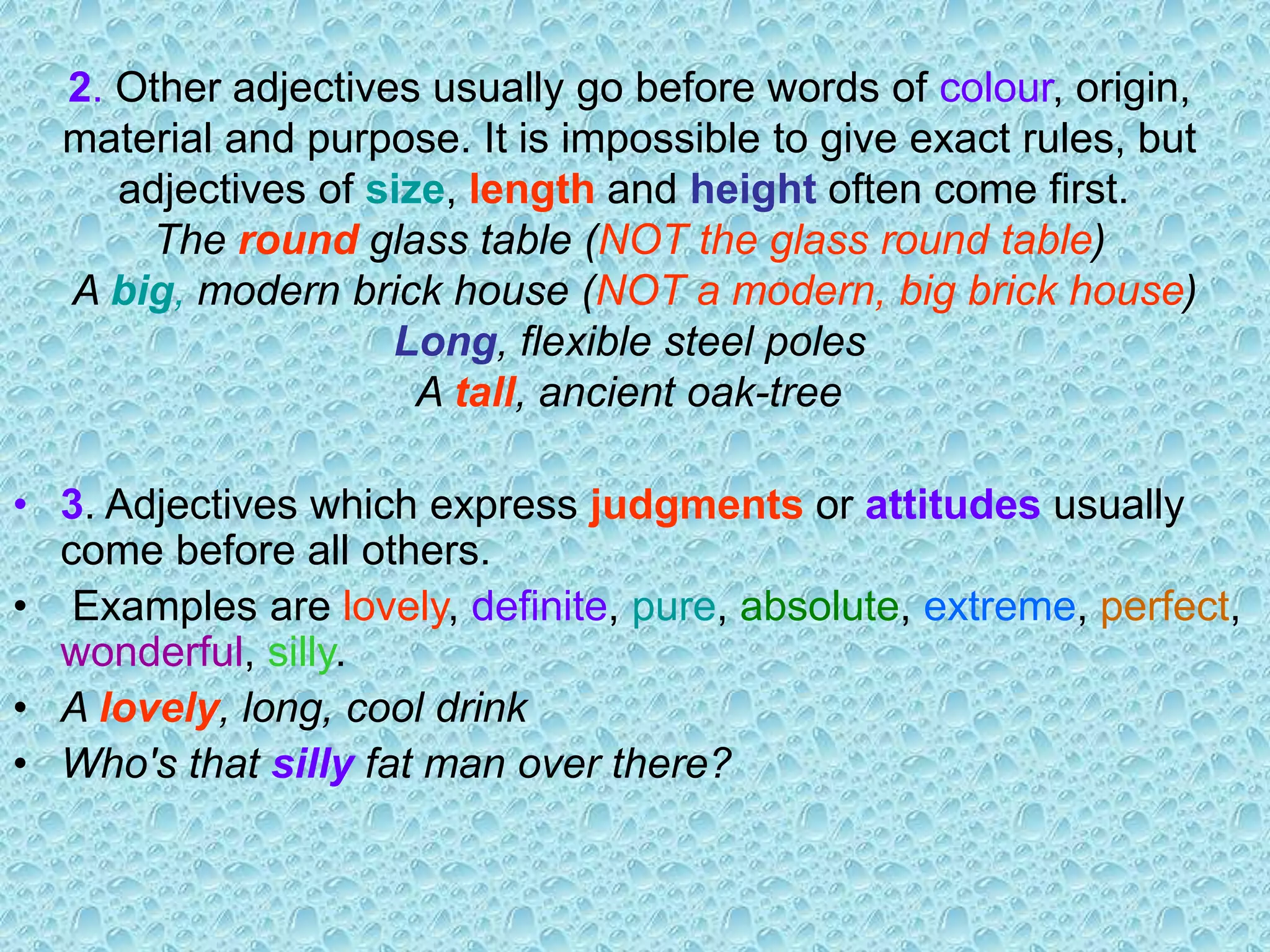 Adjectives order.ppt