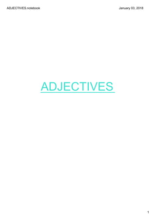 Adjectives pdf | PDF