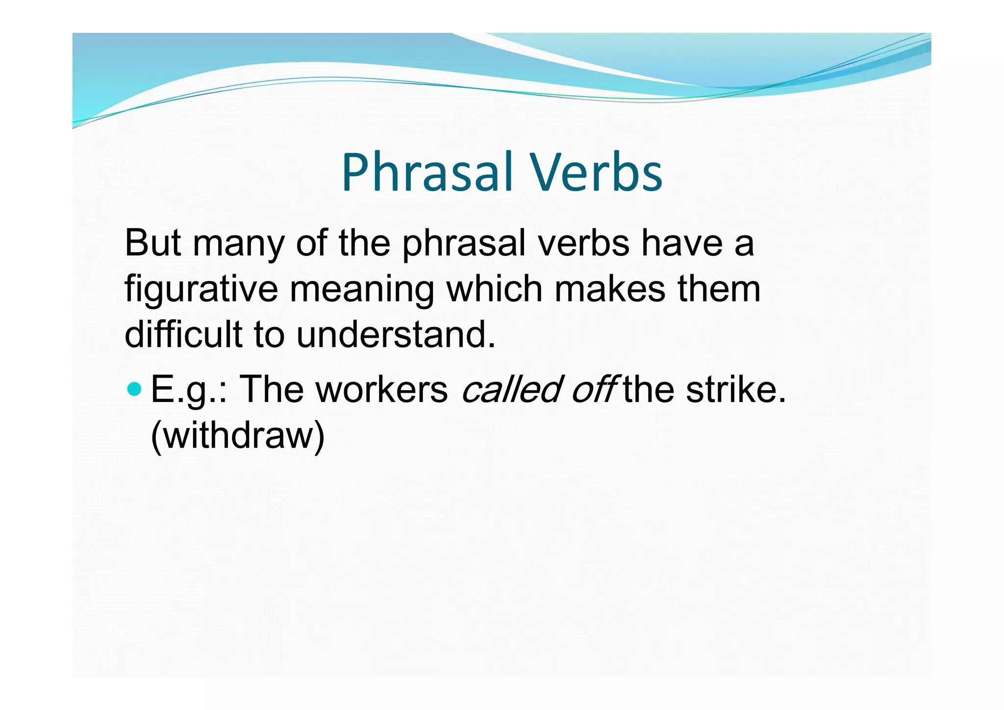 Adjectives, Phrasal Verbs, and Prepositions | PDF