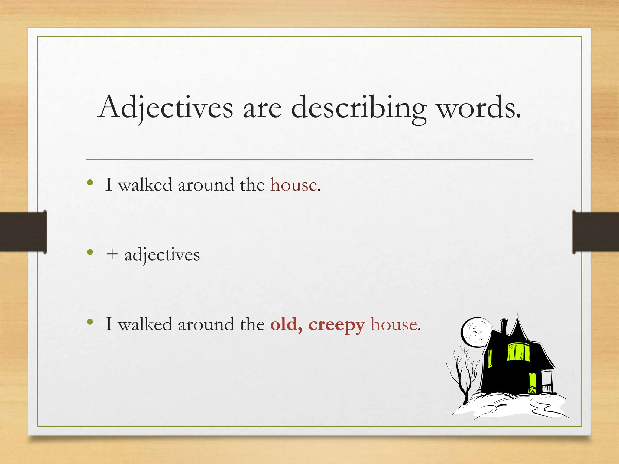 adjectives grade 6 powerpoint presentation | PPT
