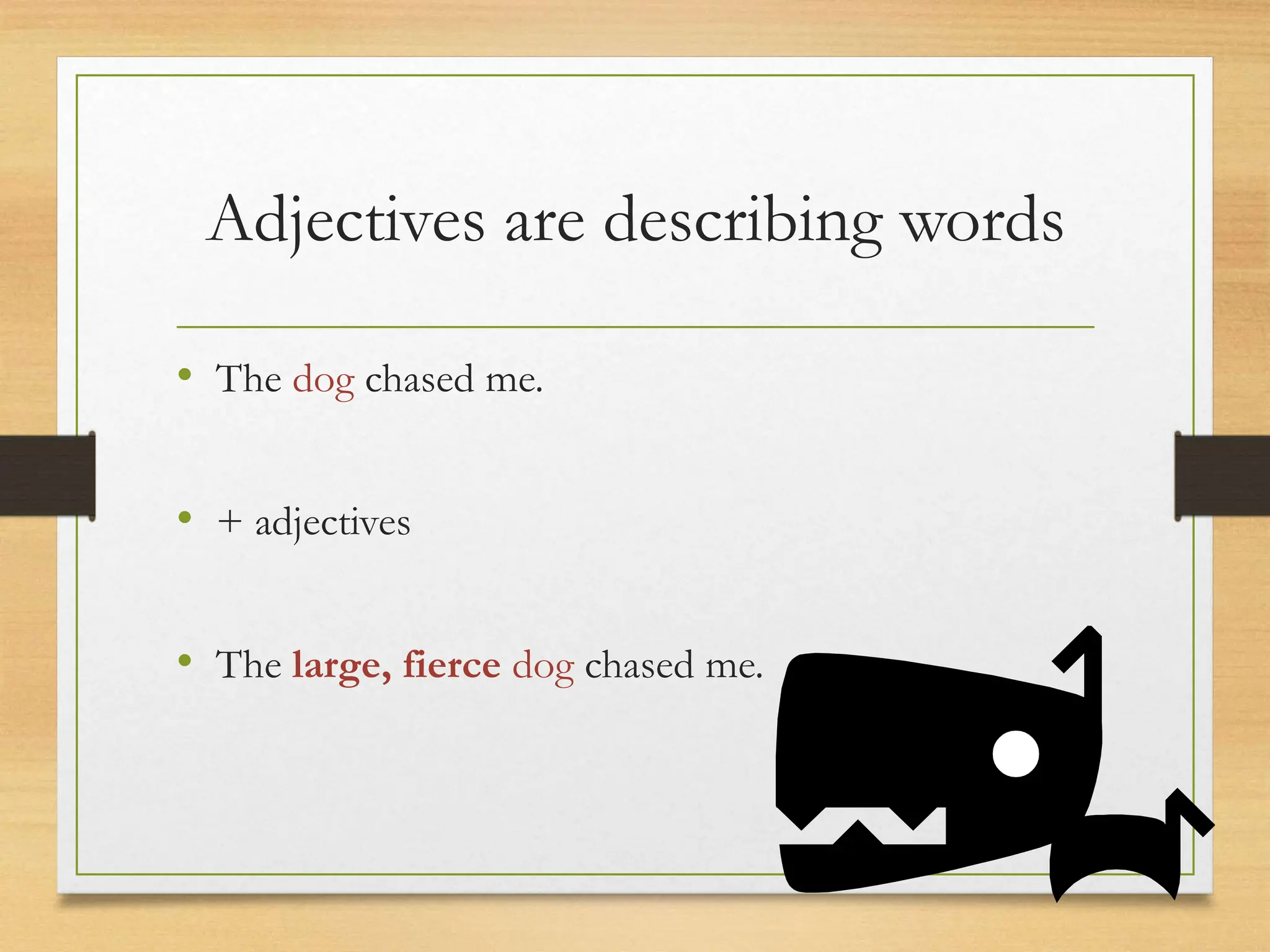 adjectives grade 6 powerpoint presentation | PPT