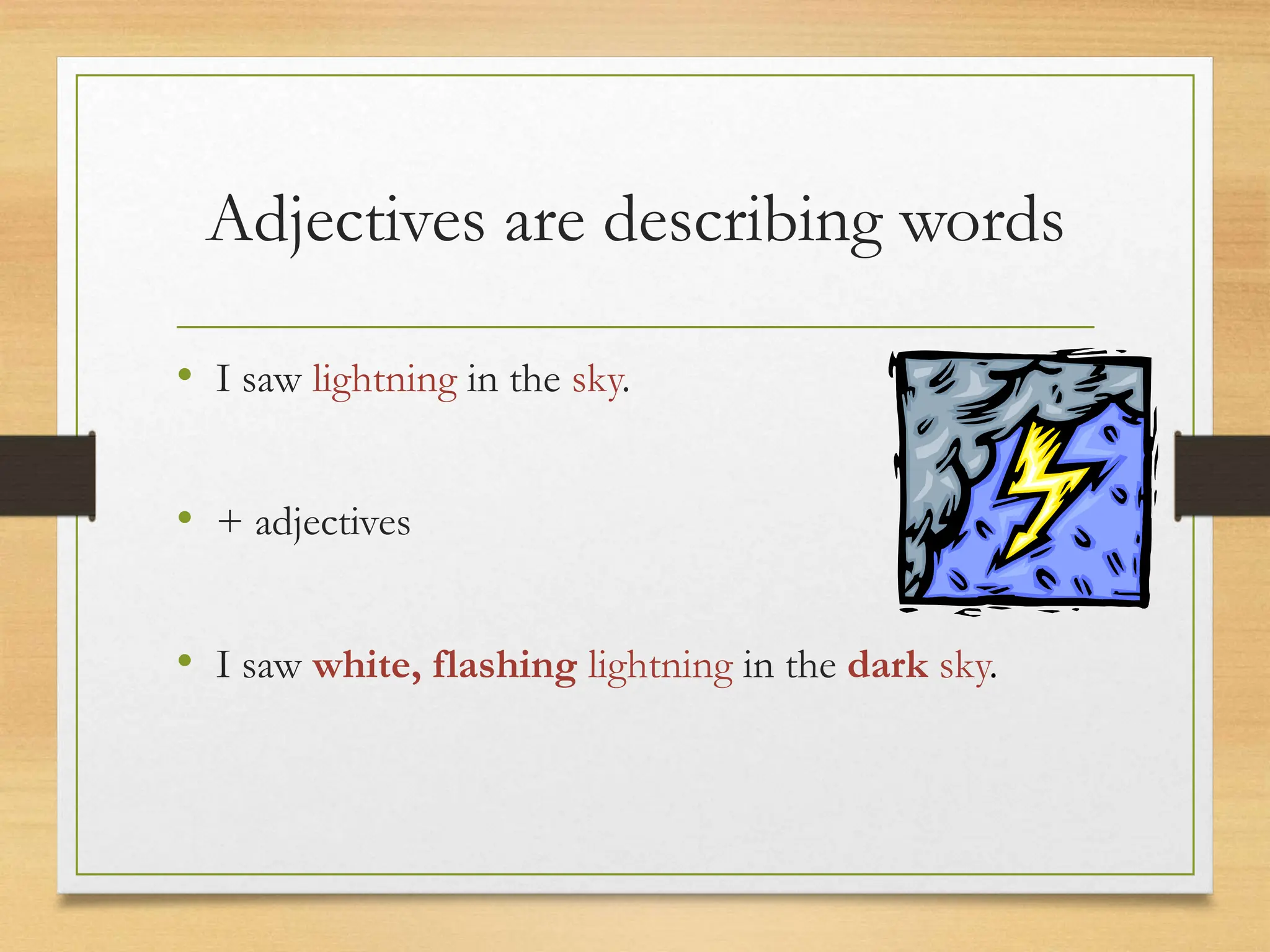 adjectives grade 6 powerpoint presentation | PPT