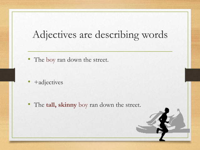 adjectives grade 6 powerpoint presentation | PPT