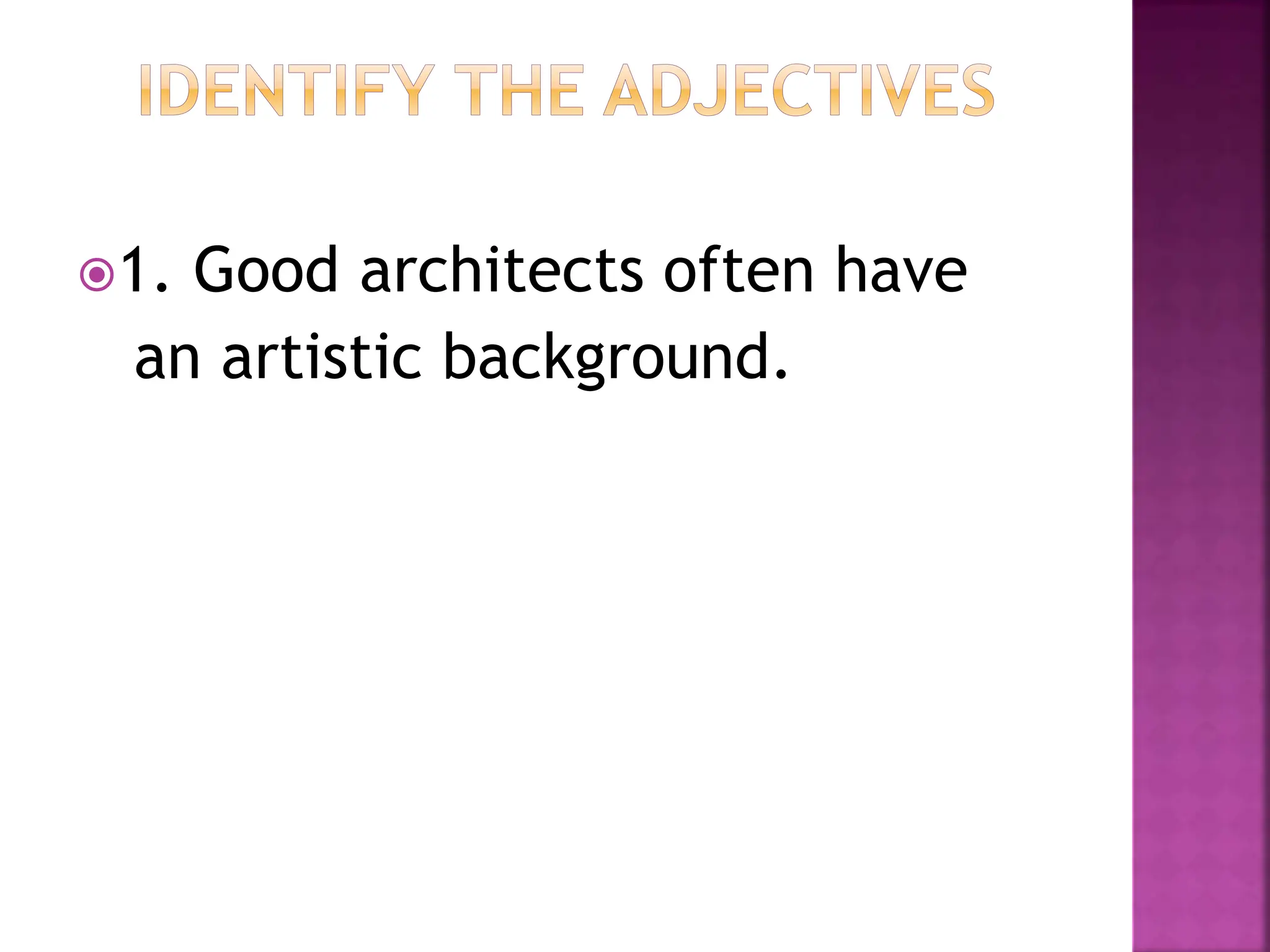 adjectives_ grade 6 powerpoint presentation | PPTX