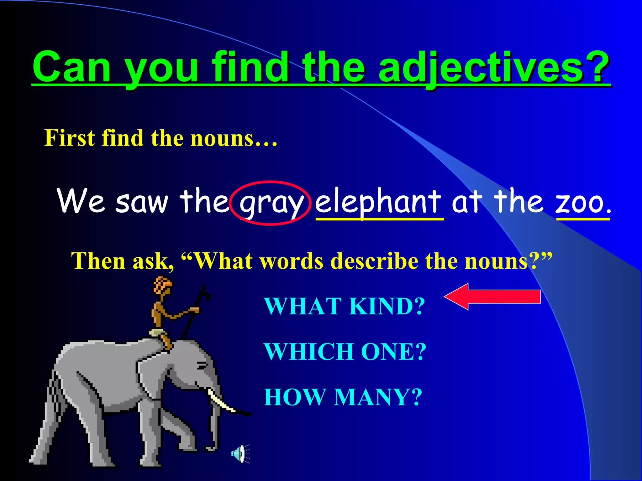 Adjectives ppt | PPT
