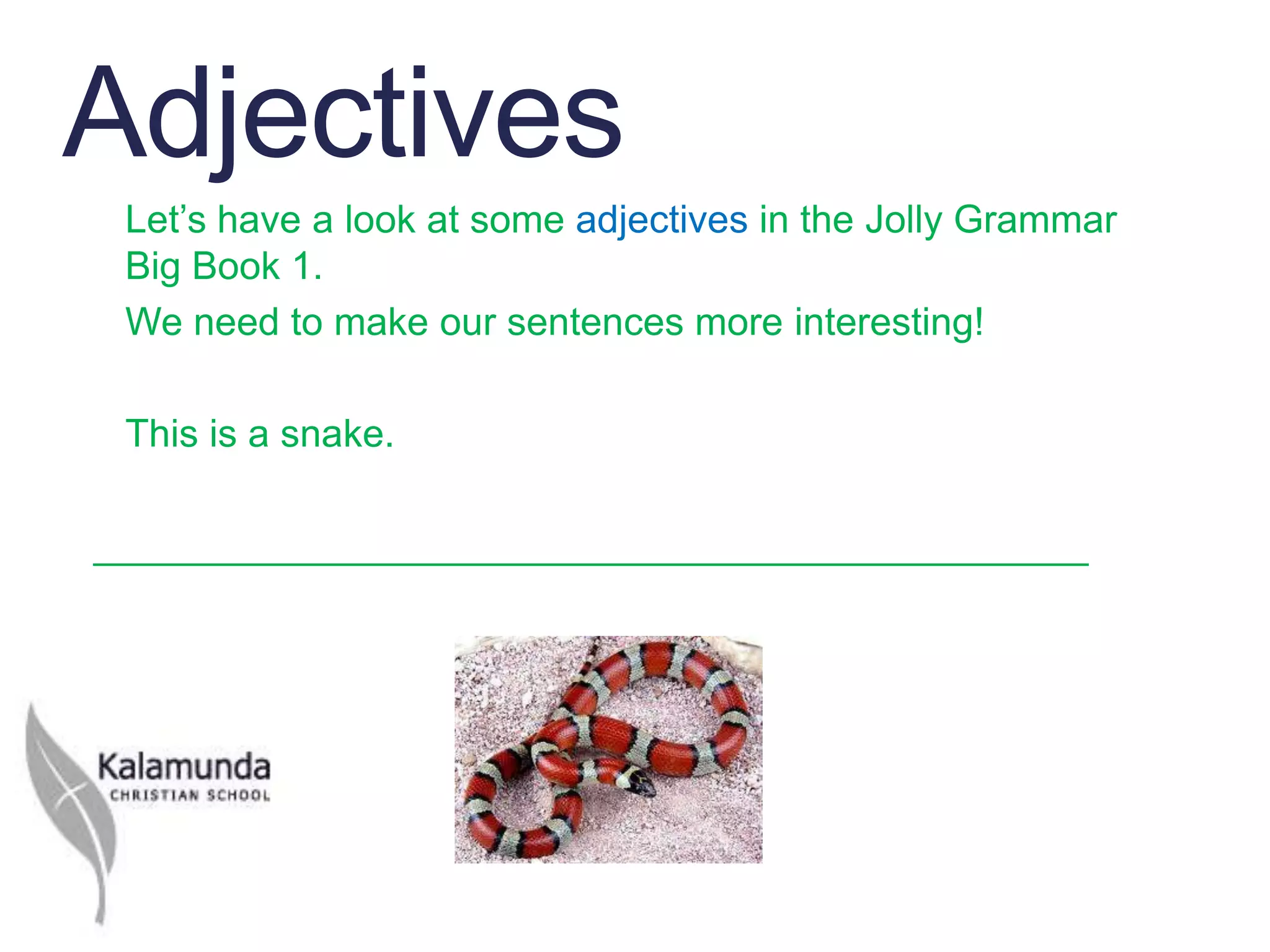 Adjectives ppt 1 tg 2012 | PPTX