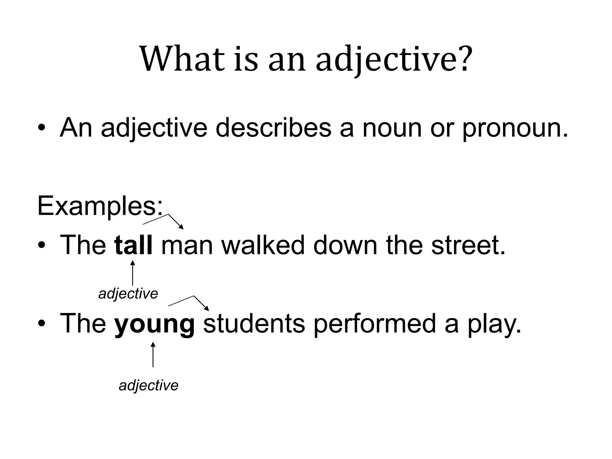 adjectives ppts for English young learners | PPTX