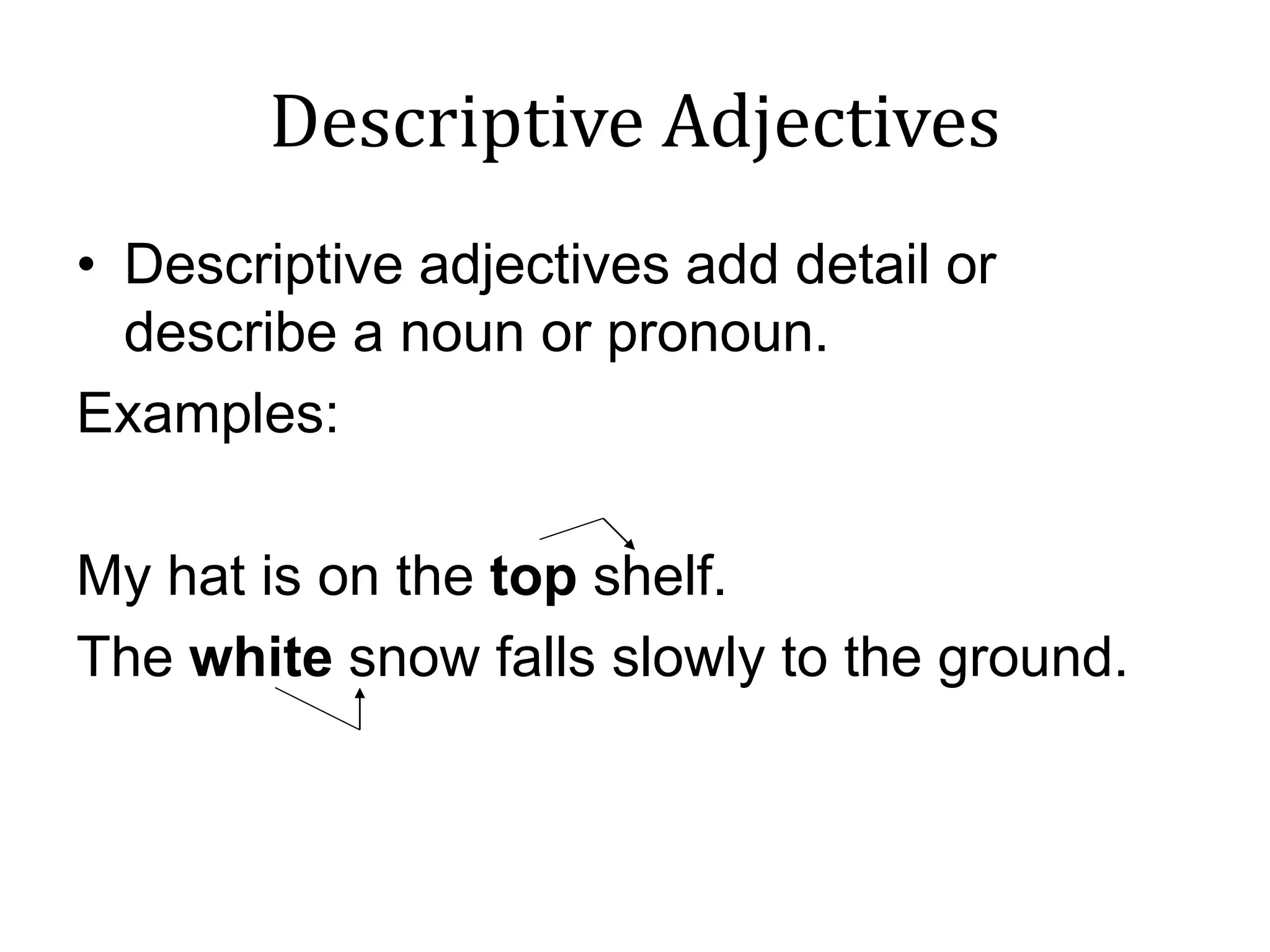 adjectives ppts for English young learners | PPTX