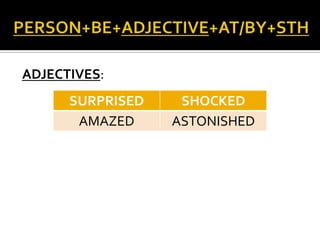 Adjectives + prepositions | PPTX