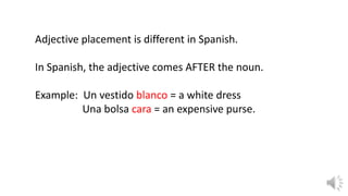 Adjectives review | PPTX