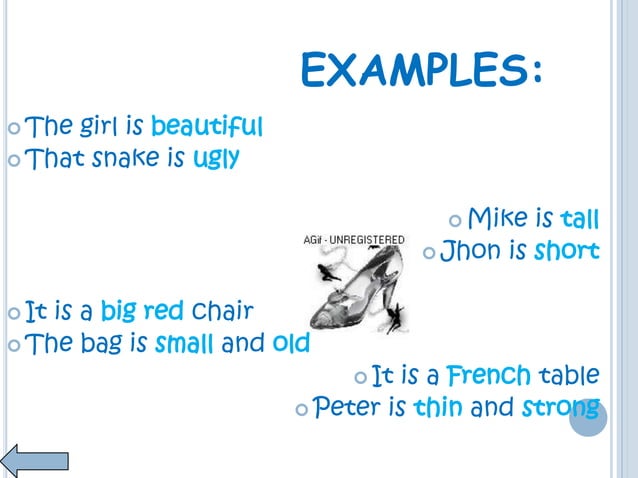 Adjectives slideshare | PPTX