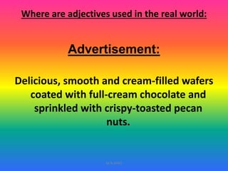 Adjectives slide share | PPTX