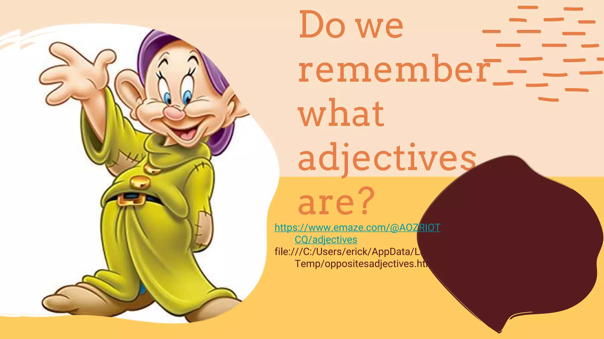 Adjectives slideshare | PPTX