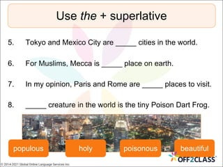 Superlative Adjectives: A Free ESL Lesson Plan Download | PDF