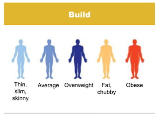 Adjectives to describe people | PPTX