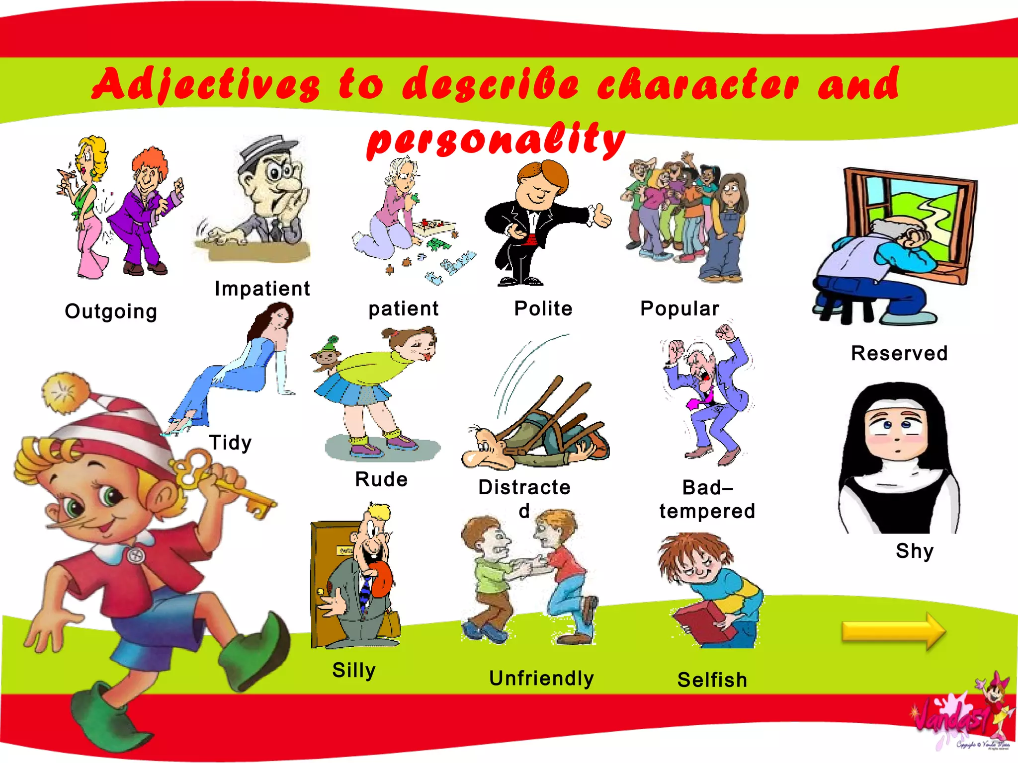 Outgoing Person Cartoon