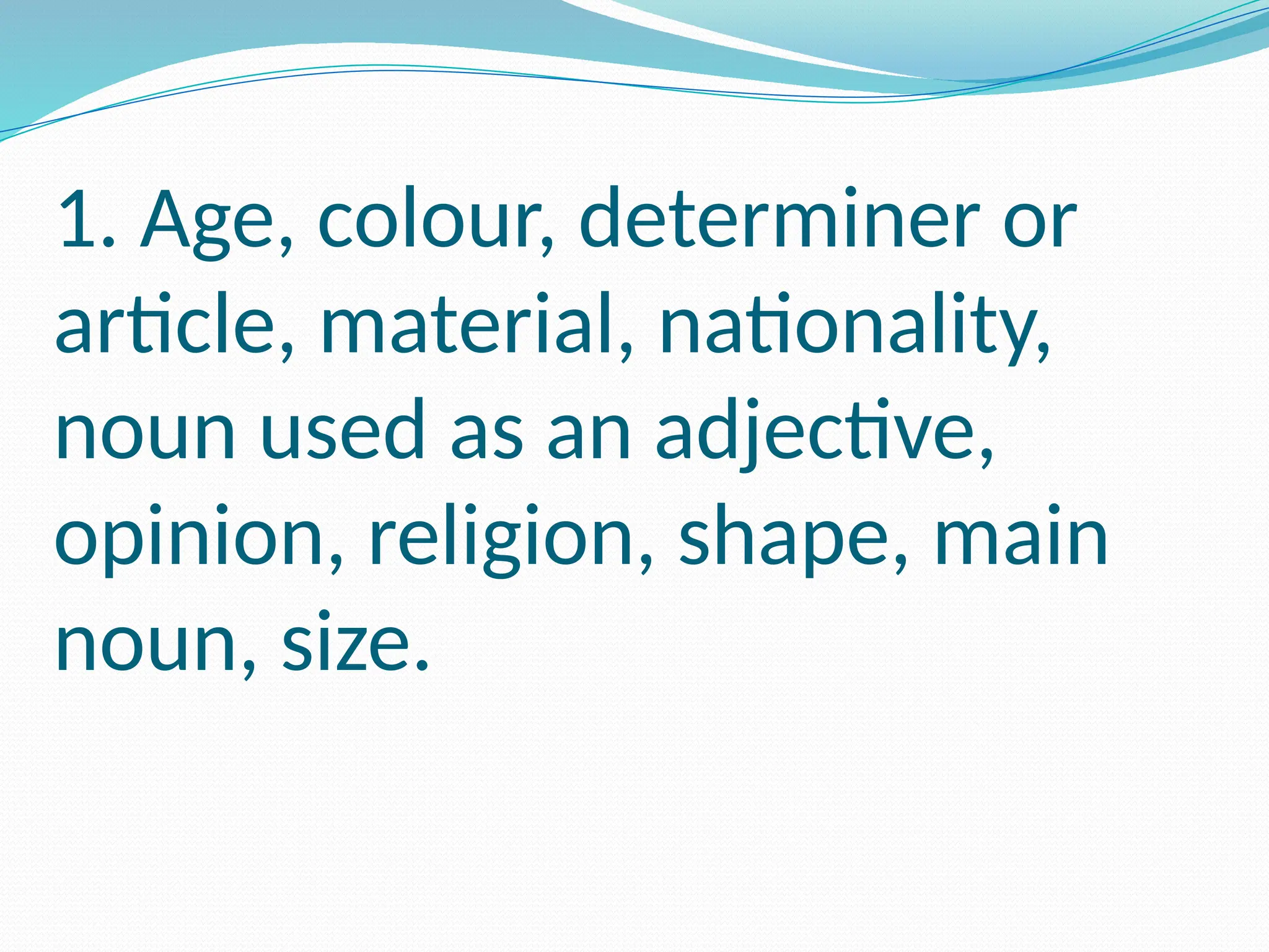 Handouts for Adjectives Word Order Test.pptx