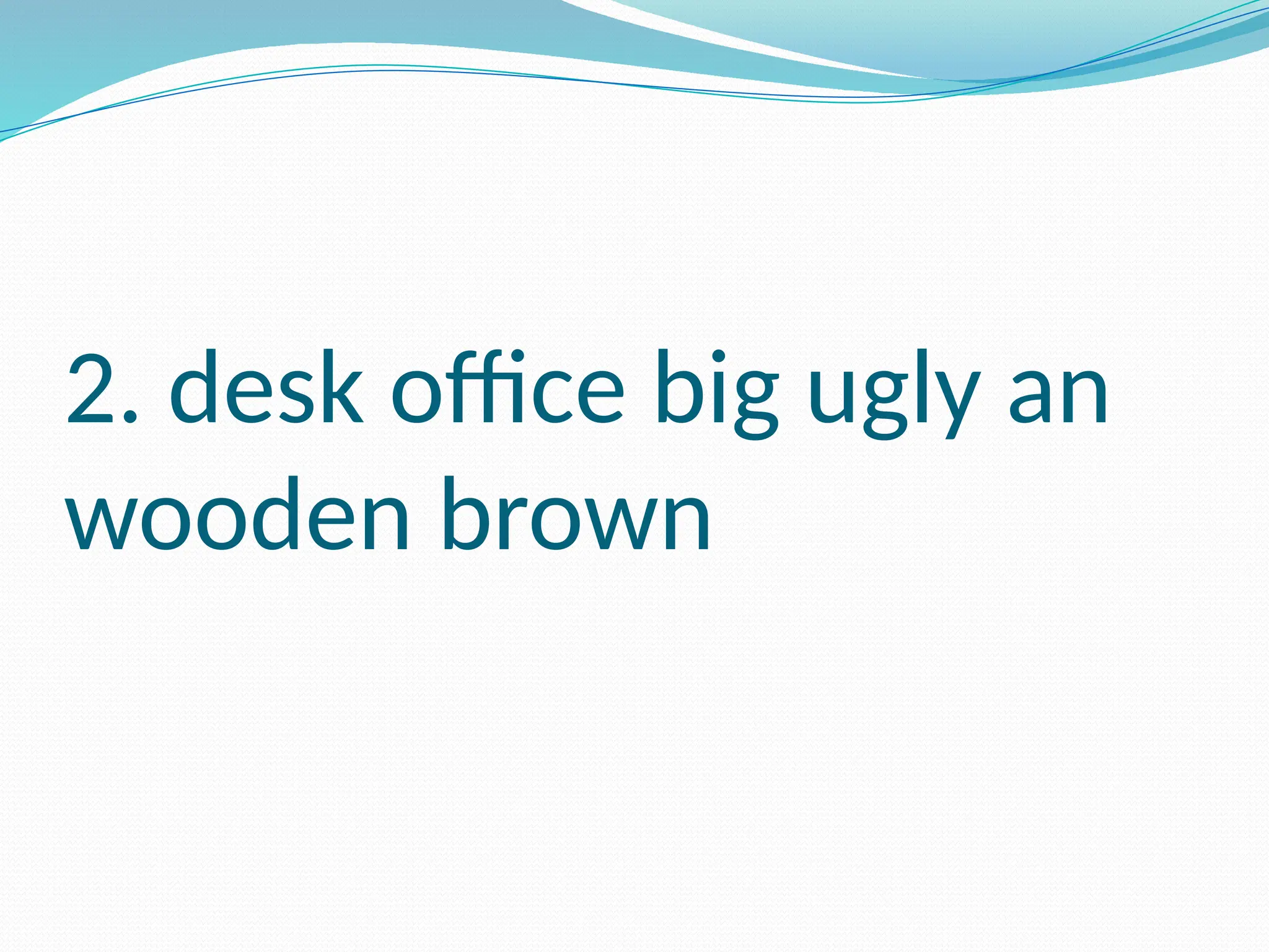 Handouts for Adjectives Word Order Test.pptx