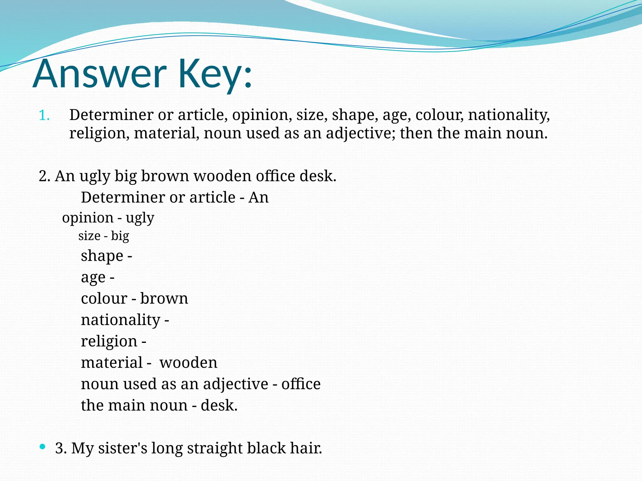 Handouts for Adjectives Word Order Test.pptx