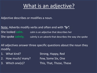 Tips on Using Adjectives | PPTX