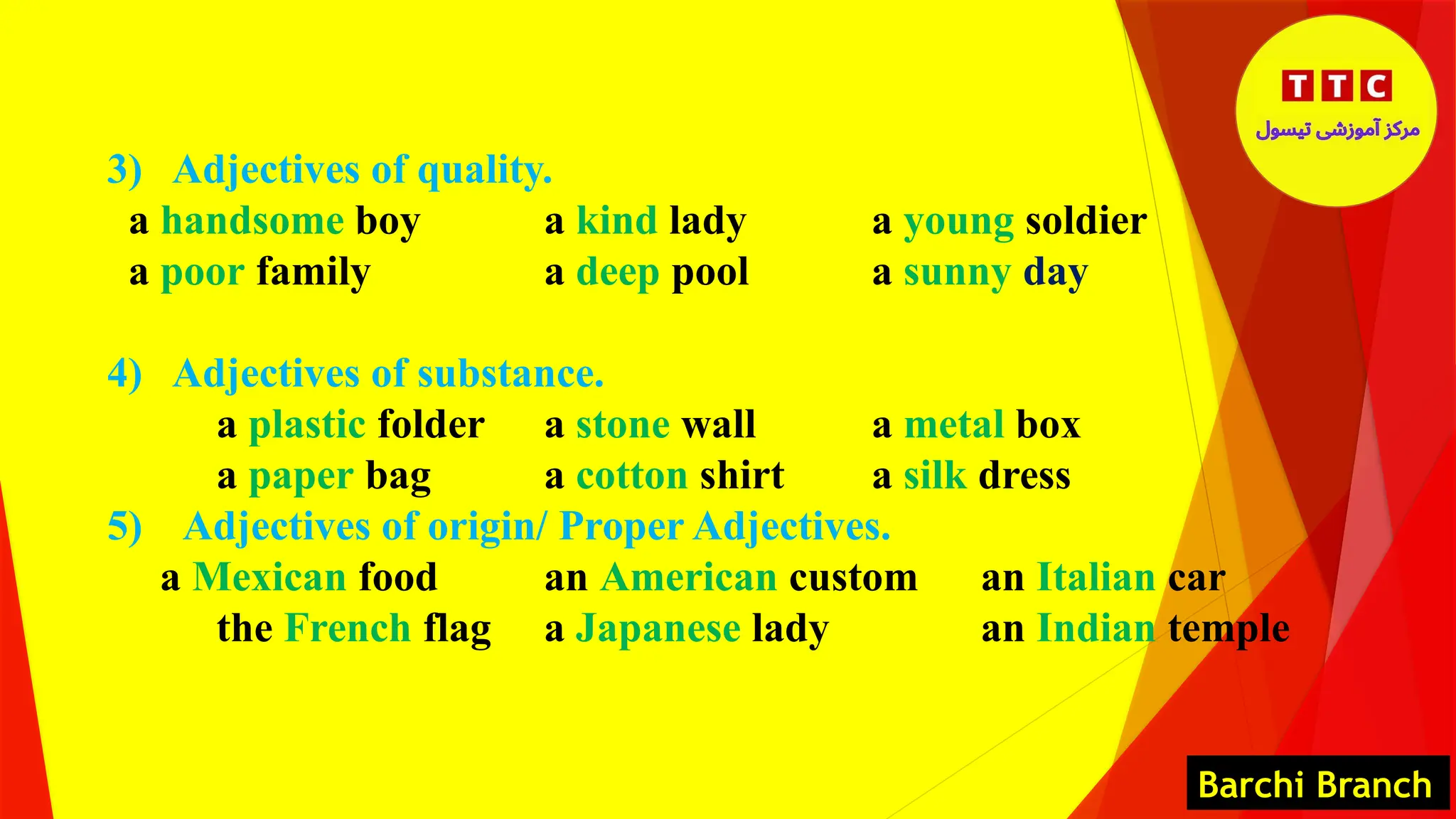Adjective, Verb, adverb, prep and conj A1 updated.pptx