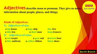 Adjective, Verb, adverb, prep and conj A1 updated.pptx