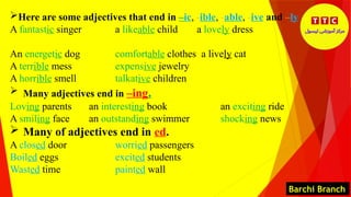 Adjective, Verb, adverb, prep and conj A1 updated.pptx