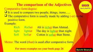 Adjective, Verb, adverb, prep and conj A1 updated.pptx