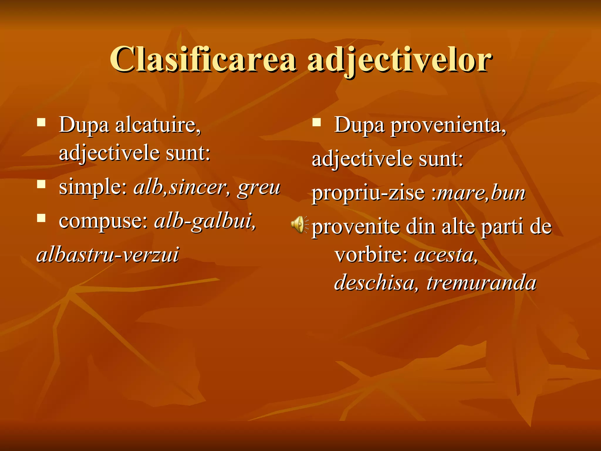 Adjectivul | PPT