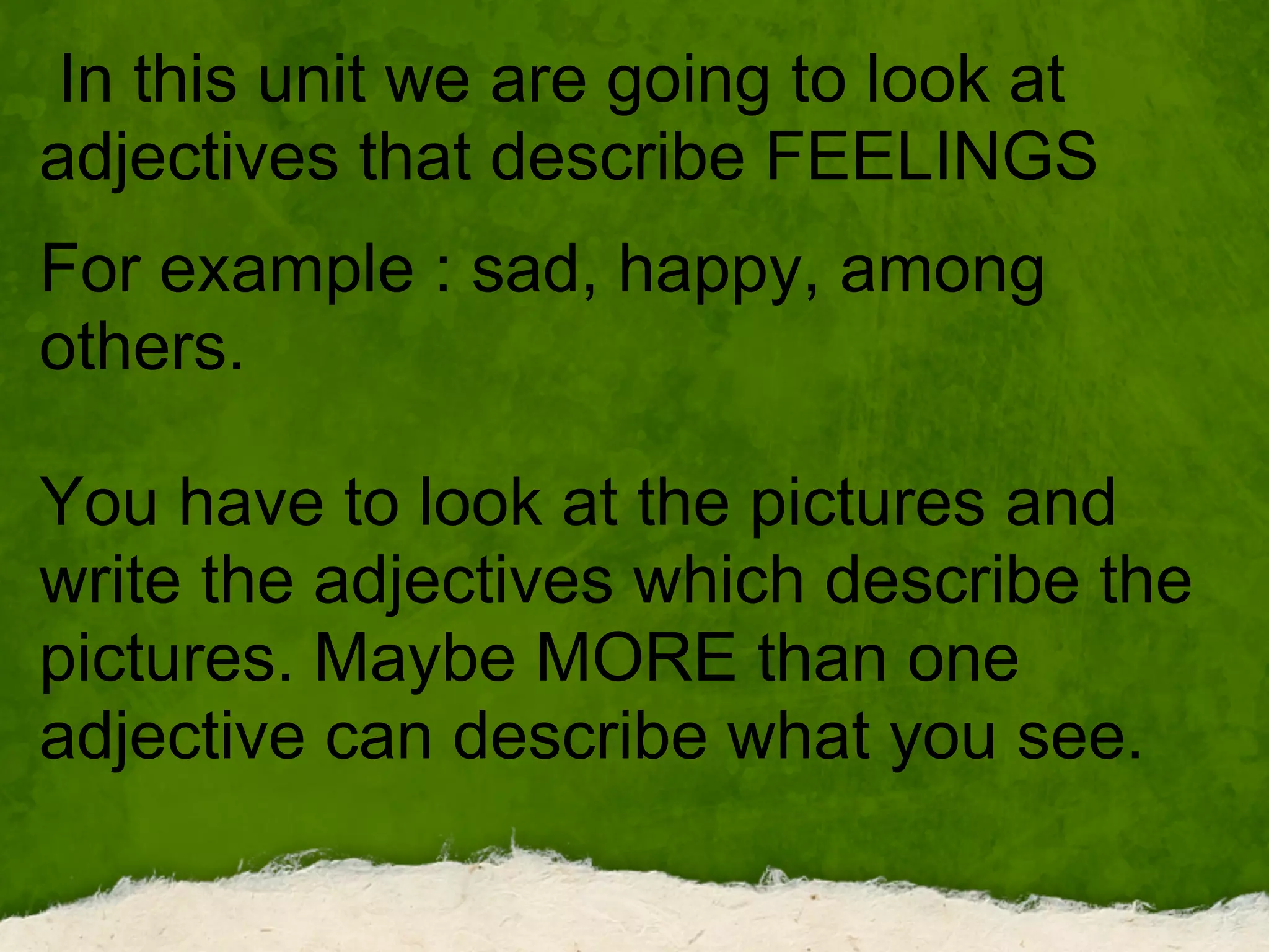 Adjectves Which Express Feelings | PDF