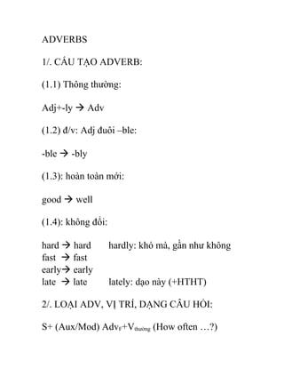 Adjetive adverb | DOC