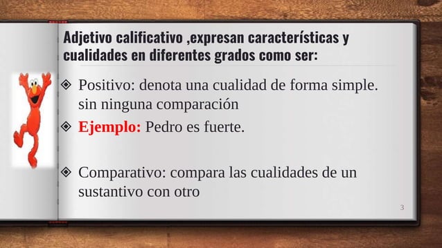 ADJETIVO CALIFICATIVO en su grado comparativo y superlativo | PPT
