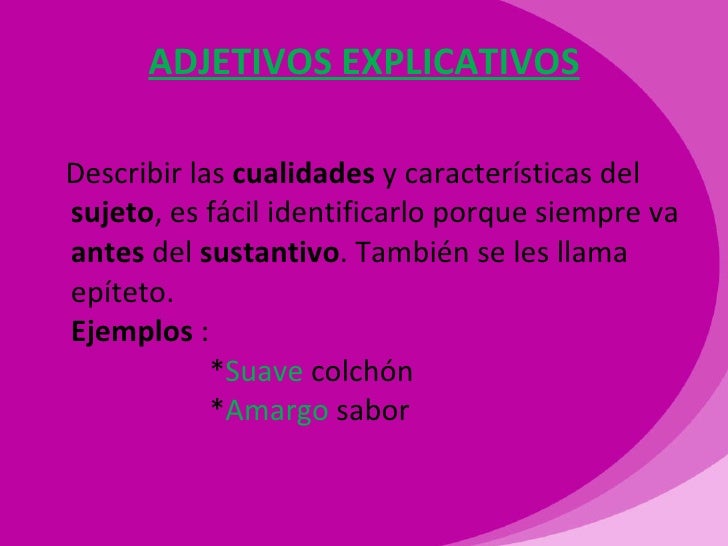 Adjetivos