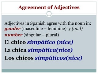 Adjetivos/Adjectives | PPTX