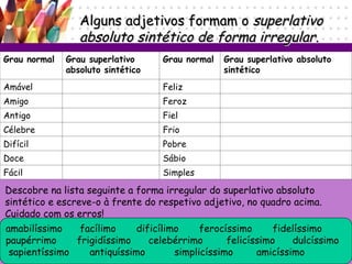 Gramática - ADJETIVOS.ppt - Português - 5º ano | PPT