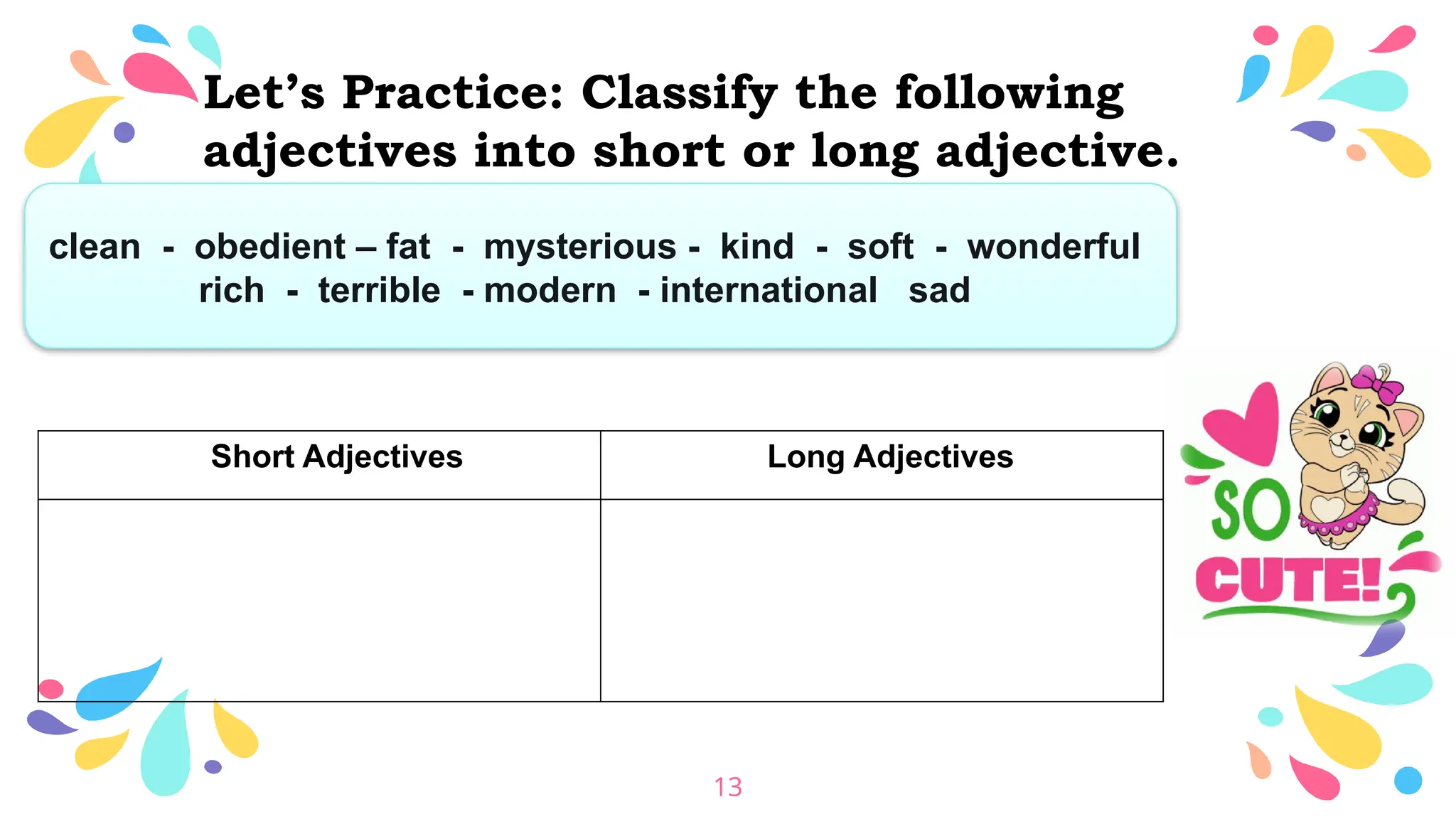 ADJETIVOS CALIFICATIVOS.pptx , , , ,N,N,N,N,N | PPTX