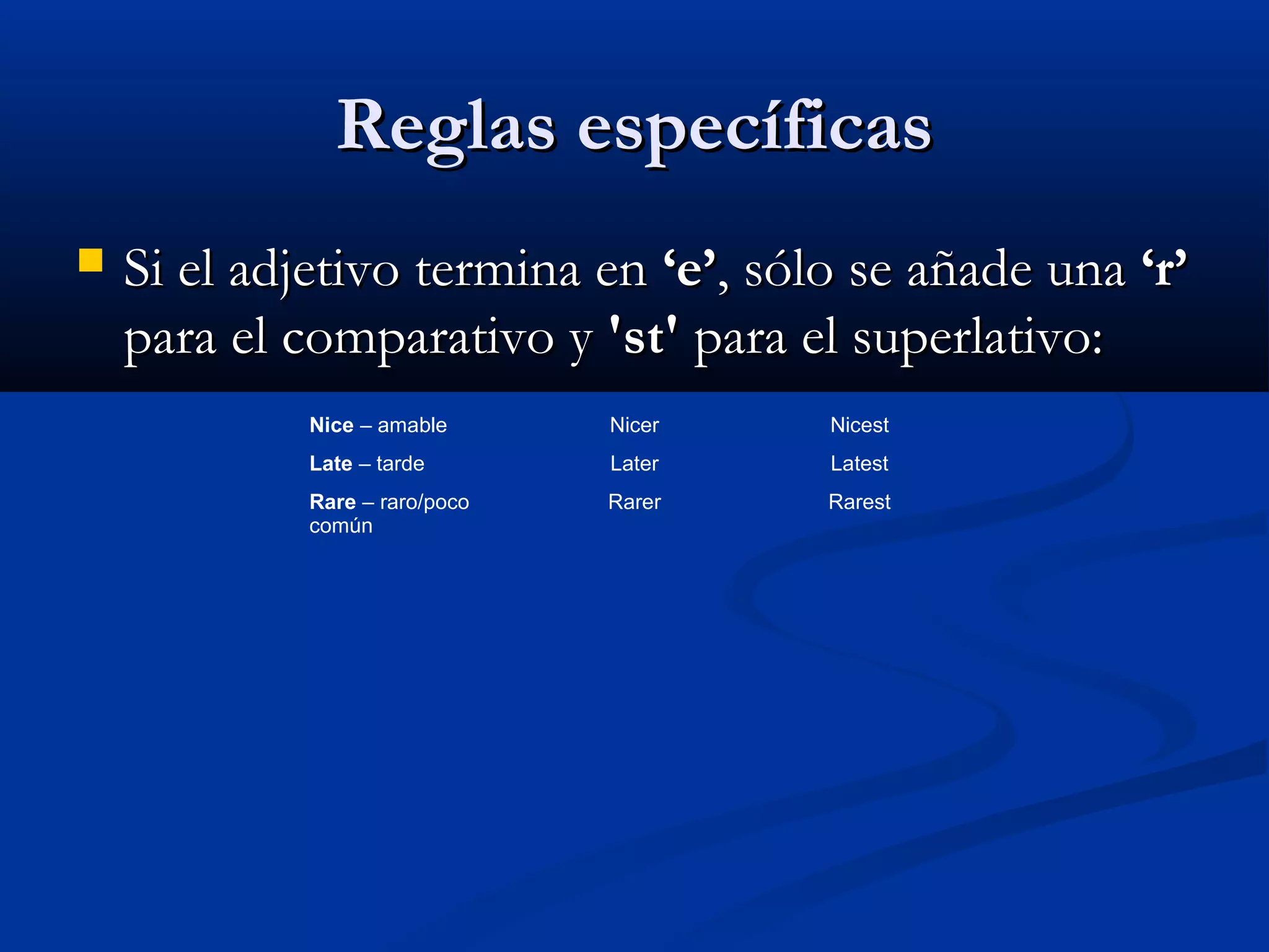 Adjetivos comparativos y superlativos | PPT