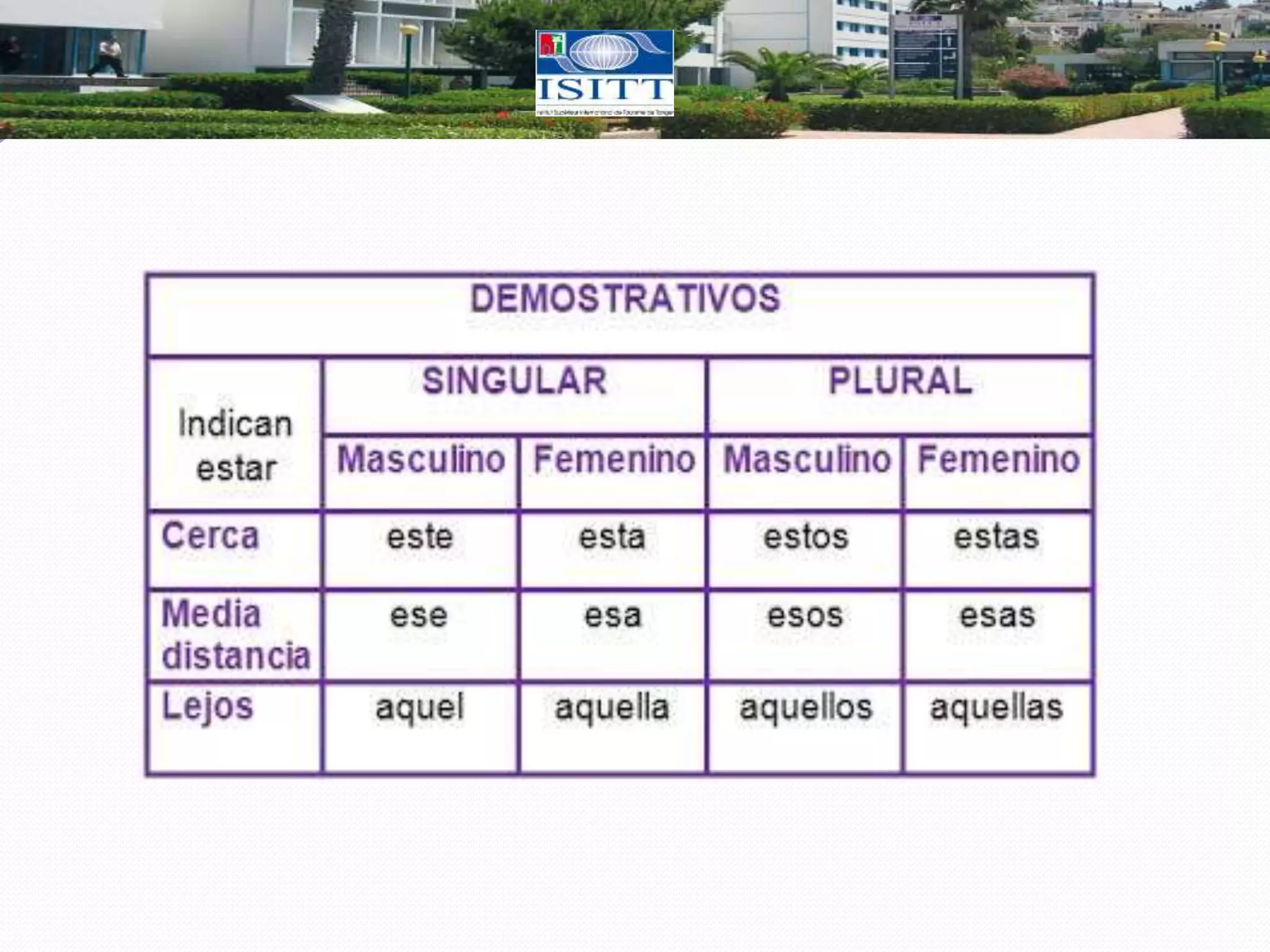 Adjetivos demostrativos presentacion | PPTX