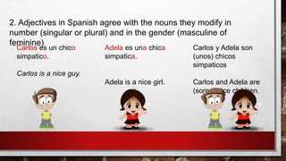 Adjetivos descriptivos | PPTX