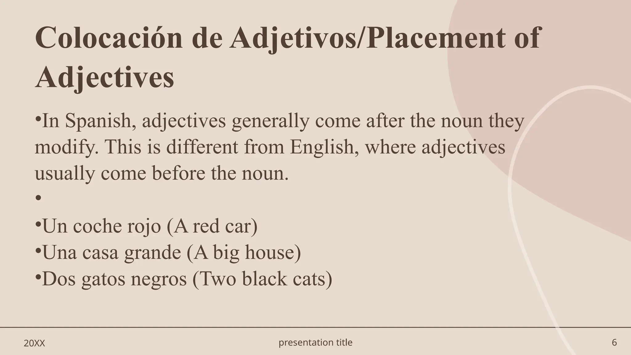 Adjetivos Descriptivos, Gender and Number | PPT