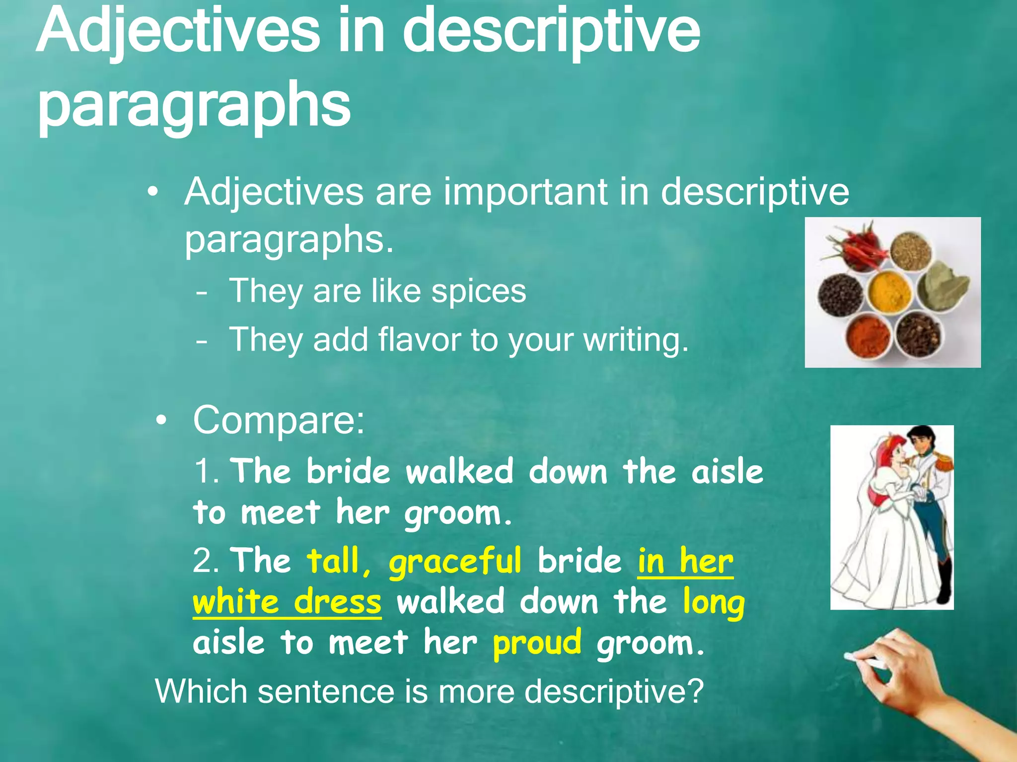 Adj & prep phrases in description | PPTX