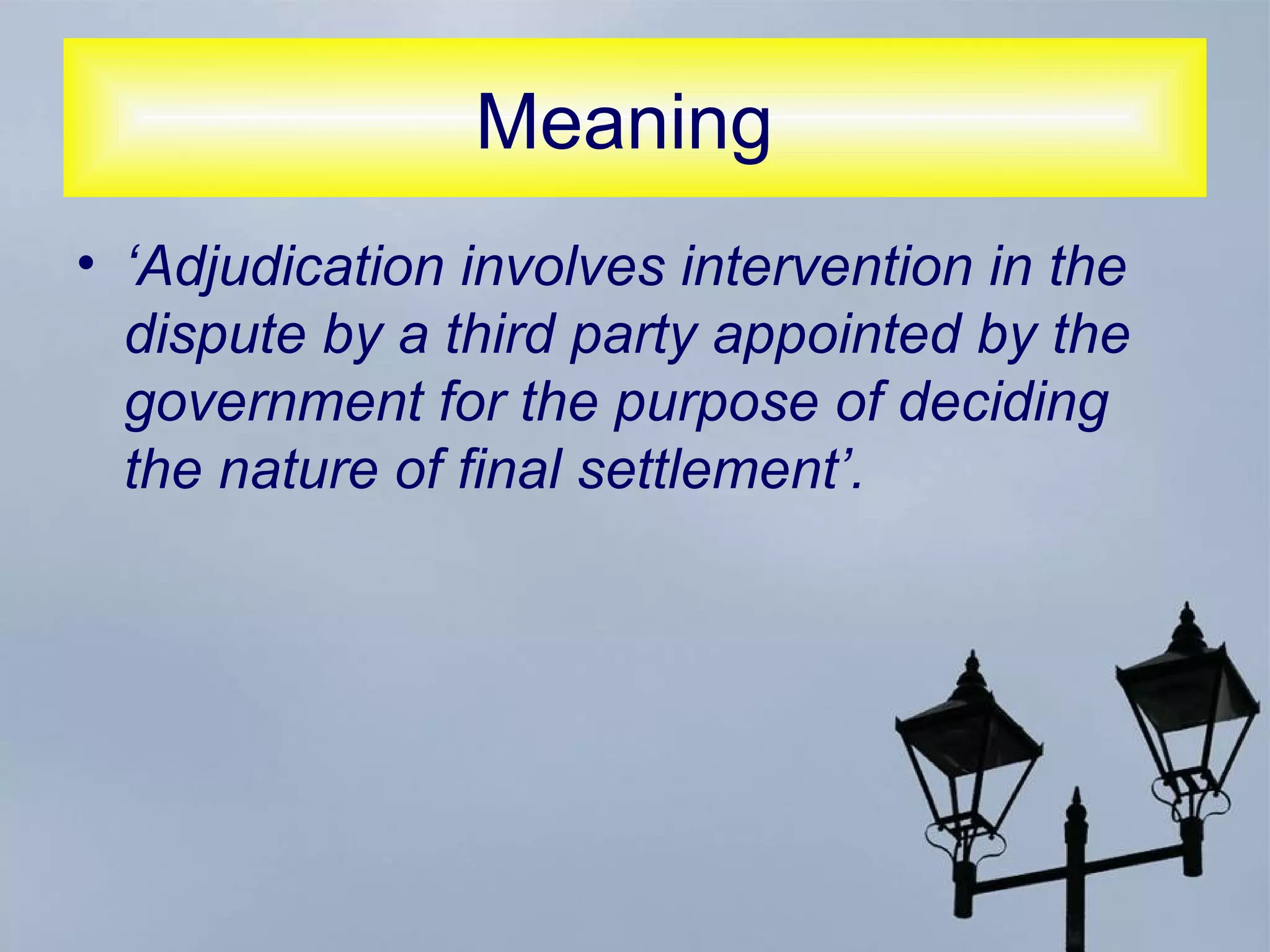 Adjudication | PPT