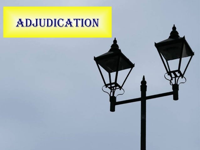 Adjudication | PPT | Law