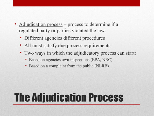 Adjudication | PPT